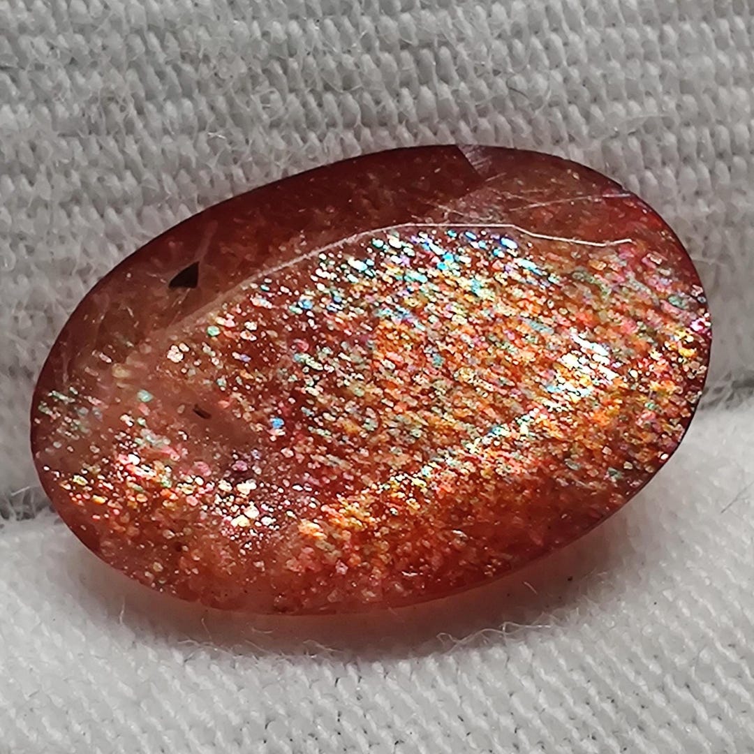 Oval Shape Multi Colour Sunstone Cut | 2.2 Cts 11.5x7.5x4mm | Faceted ...