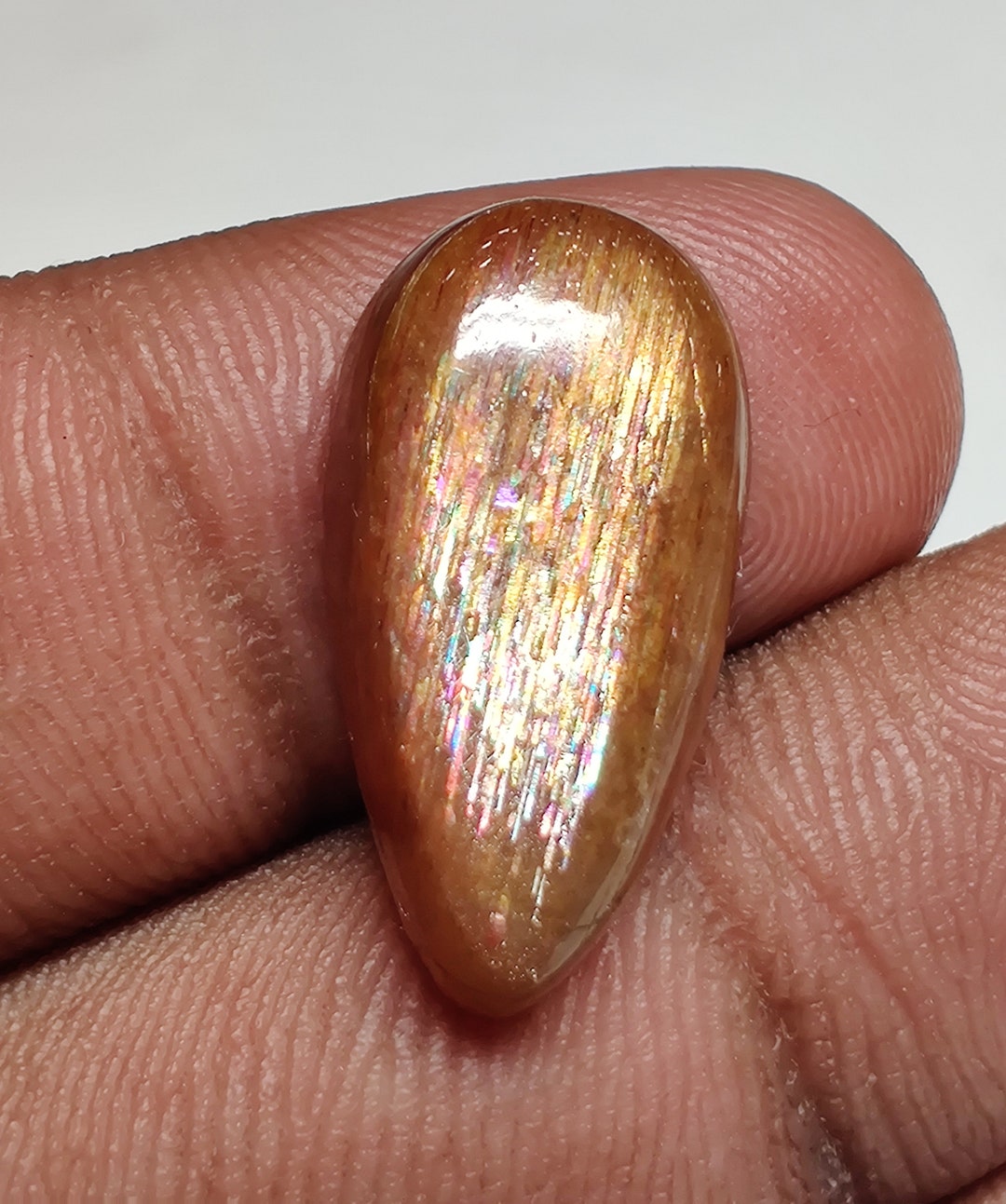 Pear Shape Sunstone Gemstone,cabochon,top Quality Sunstone Loose Gemstone, 11.5 Cts 21x11x5.5mm ...