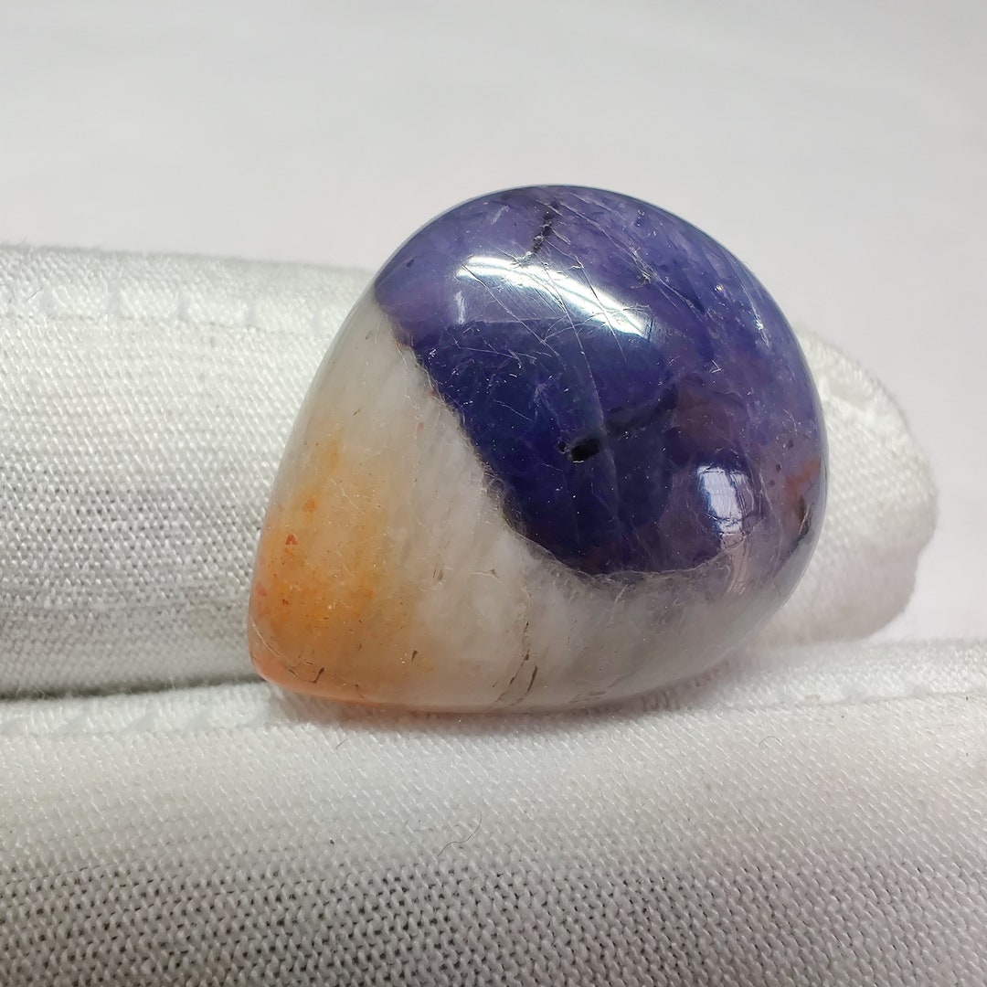 Pear Shape Iolite and Sunstone Mix Cabochon, Bio Colour Iolite Sunstone ...