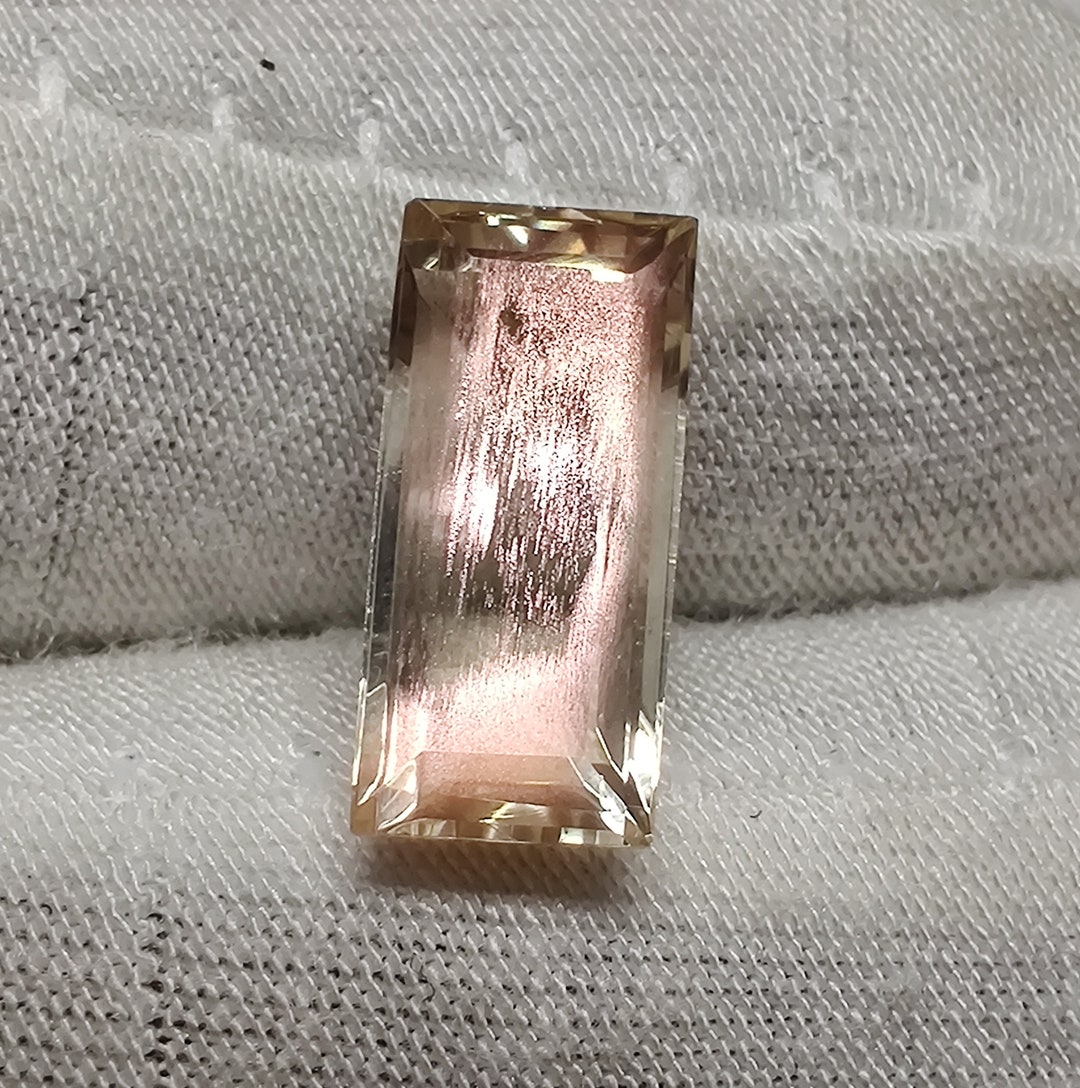 Natural Oregon Sunstone, Cushion Shape Faceted American Gemstone, 2.7 ...