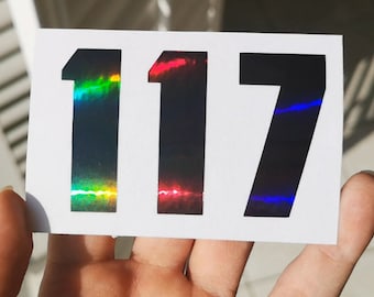 117 Decal - Etsy