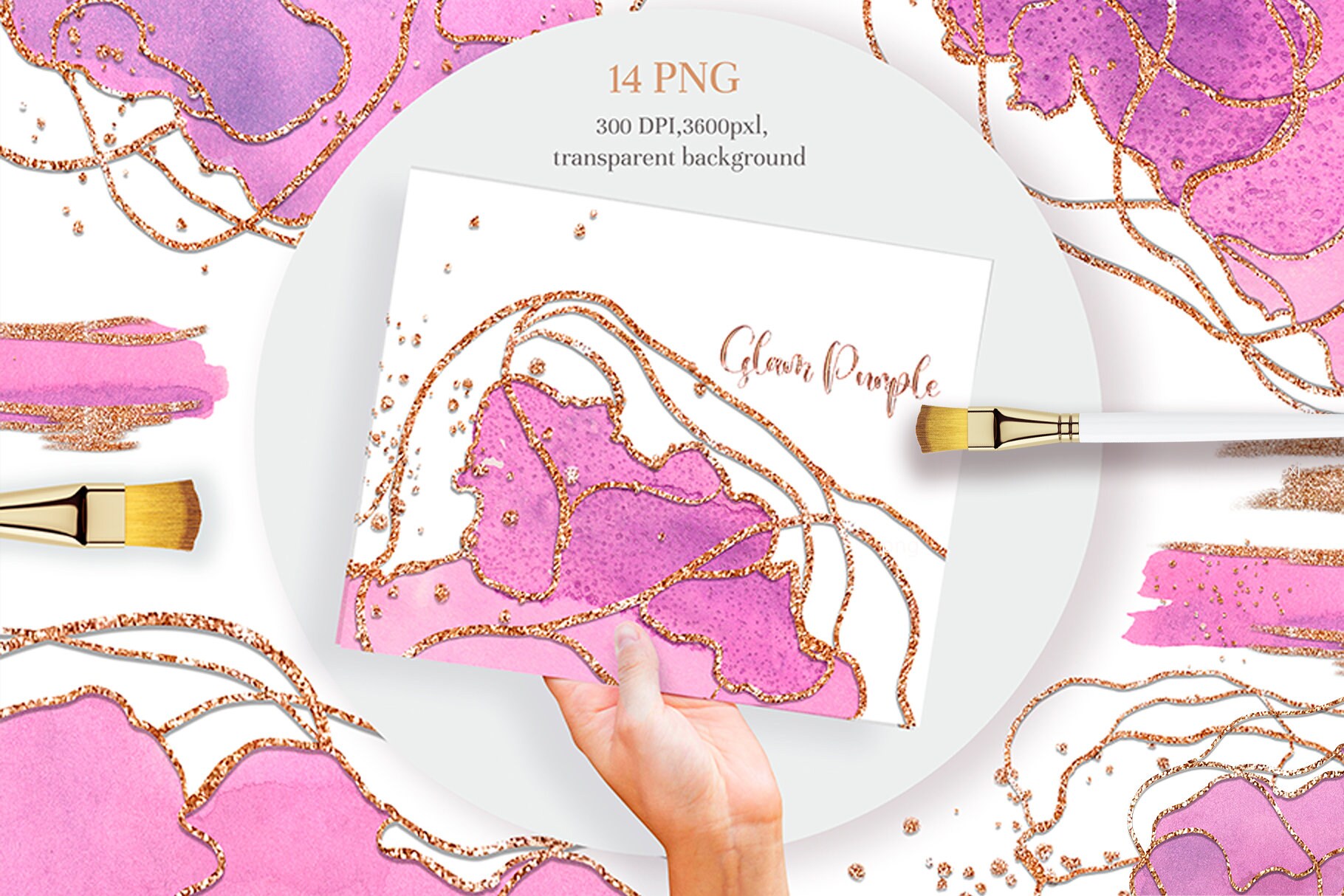 Watercolor Splashes Clipart Watercolor Abstract Background - Etsy