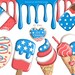 Ice Cream Clipart, Popsicle Clip Art, Patriotic Popsicle Png, 4th of ...