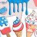 Ice Cream Clipart, Popsicle Clip Art, Patriotic Popsicle Png, 4th of ...