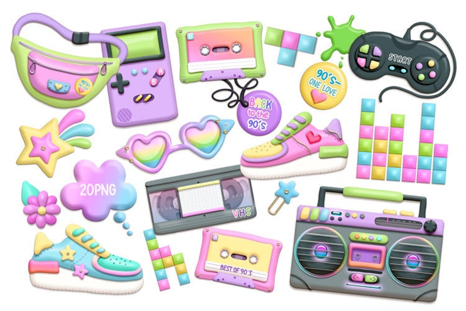 90s Png 90s Clip Art Digital Download. - Etsy UK