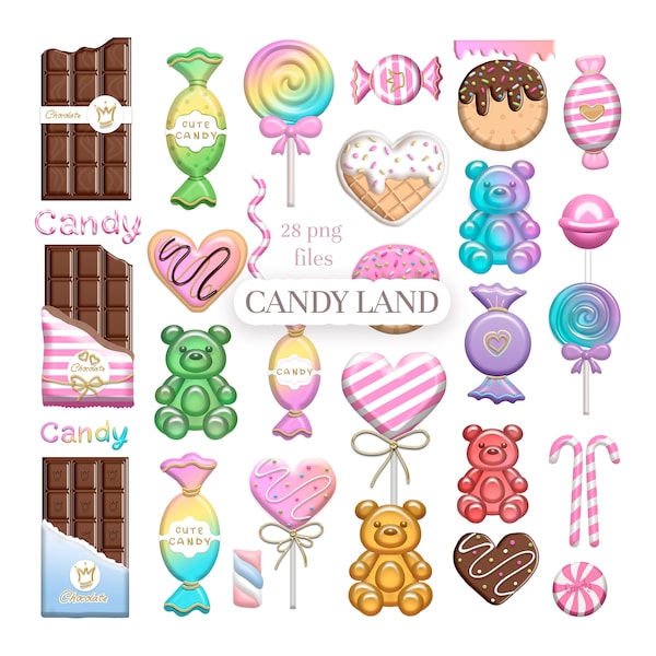 Candy Clipart - Etsy