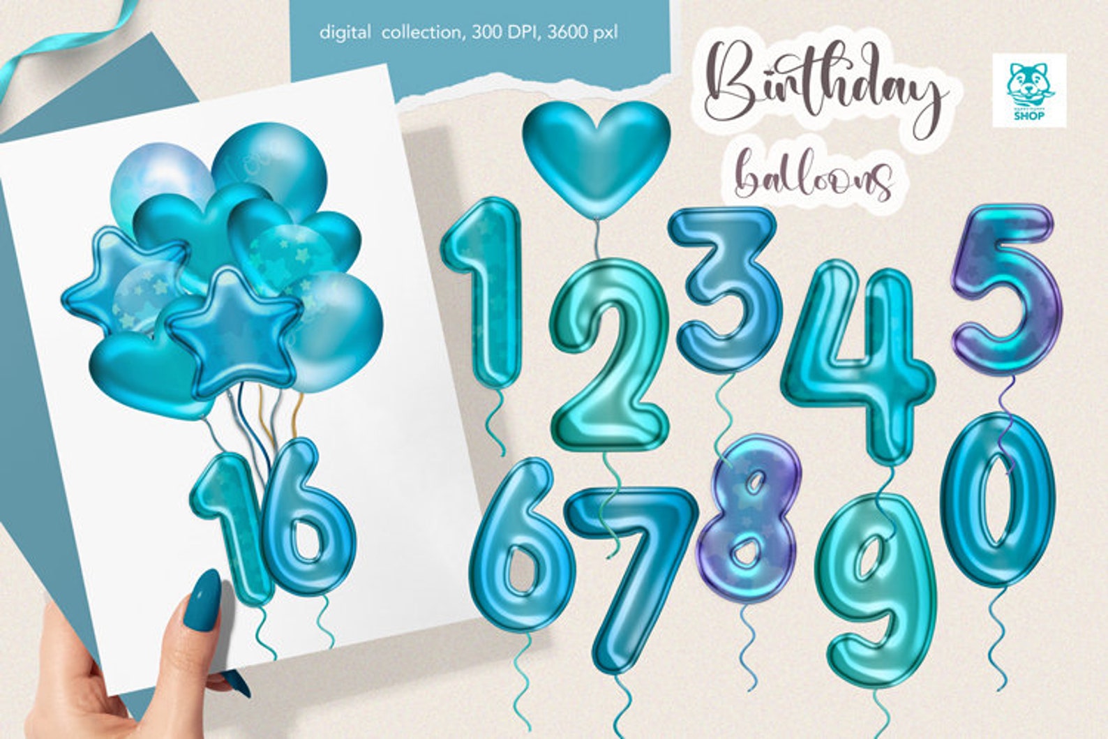 Birthday Party Clipart Candy and Balloons Clip Artbirthday - Etsy