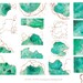 Watercolor Mint Border Overlays Glitter Design Elements - Etsy