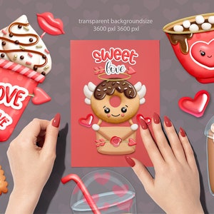 Valentine Clipart, Valentines Day Clipart, Valentine Coffee Png, Sweet ...