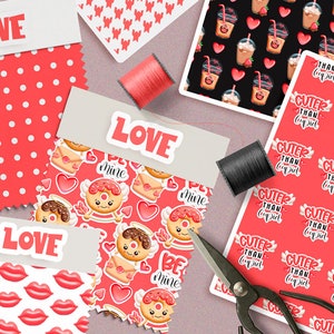 Valentine Clipart, Valentines Digital Paper Pack, Digital Download - Etsy