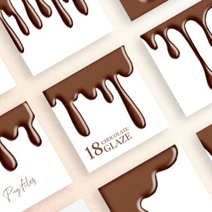 Chocolate Drip Clipart: PNG Border Overlay (digital Download) - Etsy