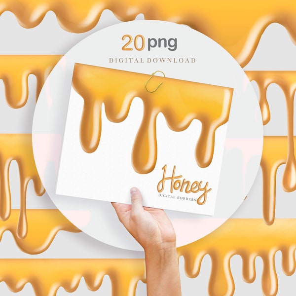 Honey Drip Clip Art Overlay - Etsy