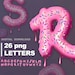 Sweets Letters Clipart, Pink Glaze Alphabet, Drip Letters Clip Art ...