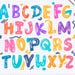 Doodle Letters Clipart, Hand Drawn Alphabet Clipart, DIGITAL DOWNLOAD ...