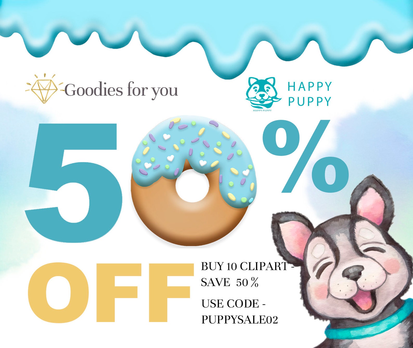 Candy Clipart, Sweets Borders, INSTANT DOWNLOAD - Etsy Canada