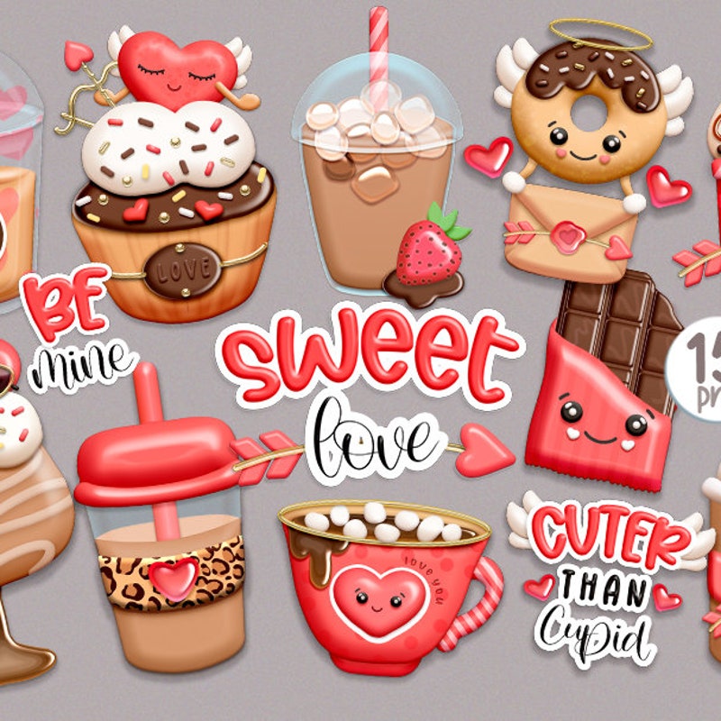 Valentines Day Clip Art - Etsy