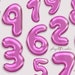 3d Letters, Puff Letters and Numbers, Pink Alphabet, DIGITAL DOWNLOAD ...