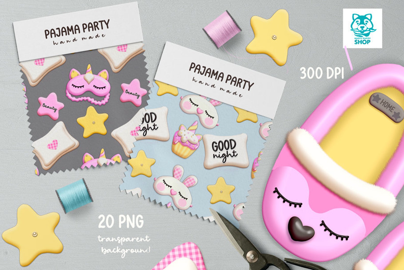 Slumber Party Clipart Sleepover Clipart Digital Download. - Etsy