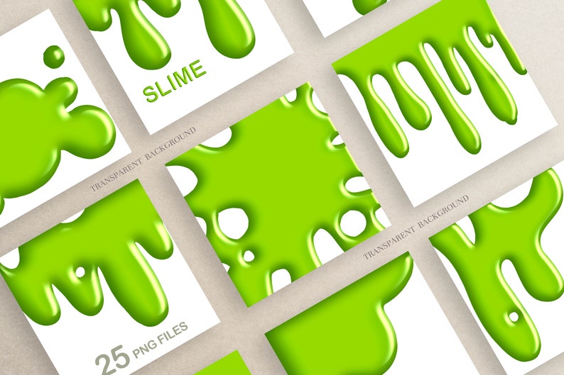 Slime Clipart Border Clipart Slime Drip Png Green Slime - Etsy Canada