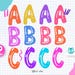 Doodle Letters Clipart, Hand Drawn Alphabet Clipart, DIGITAL DOWNLOAD ...