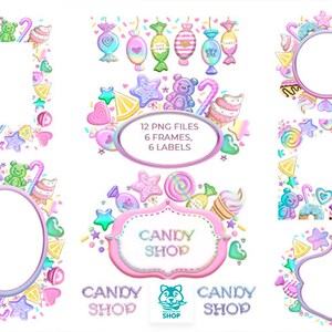 Candyland Bundle, Candyland Clipart, Sweets Png, Digital Download. - Etsy