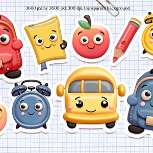 Back to School Clipart, School Alphabet, School Letters and Numbers Png ...