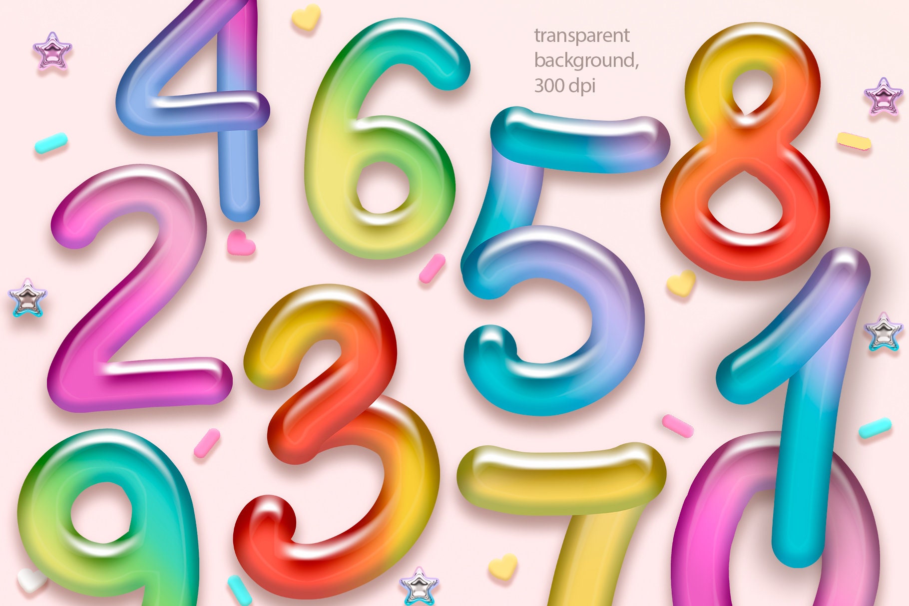 Candyland Letters Clipart, Gummy Bear Letter, Candy Font and Numbers ...