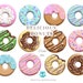 Baking Clipart, Rainbow Donuts Clip Art, Donut Png, Sprinkles and ...