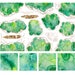 Green & Gold Watercolor Glitter Splash Clipart (digital Download) - Etsy