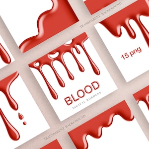 Blood Borders Clipart, Blood Drip Png, Blood Spatter Png, Blood ...