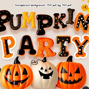 Halloween Alphabet Png, Pumpkin Letters Clipart, Cartoon Alphabet ...
