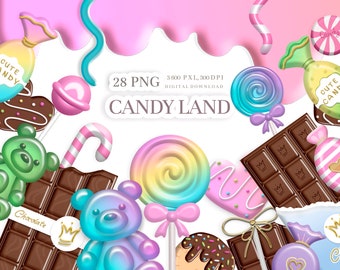 Candy Clipart | Etsy