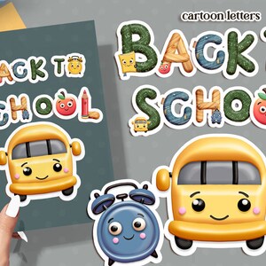 Back to School Clipart, School Alphabet, School Letters and Numbers Png ...