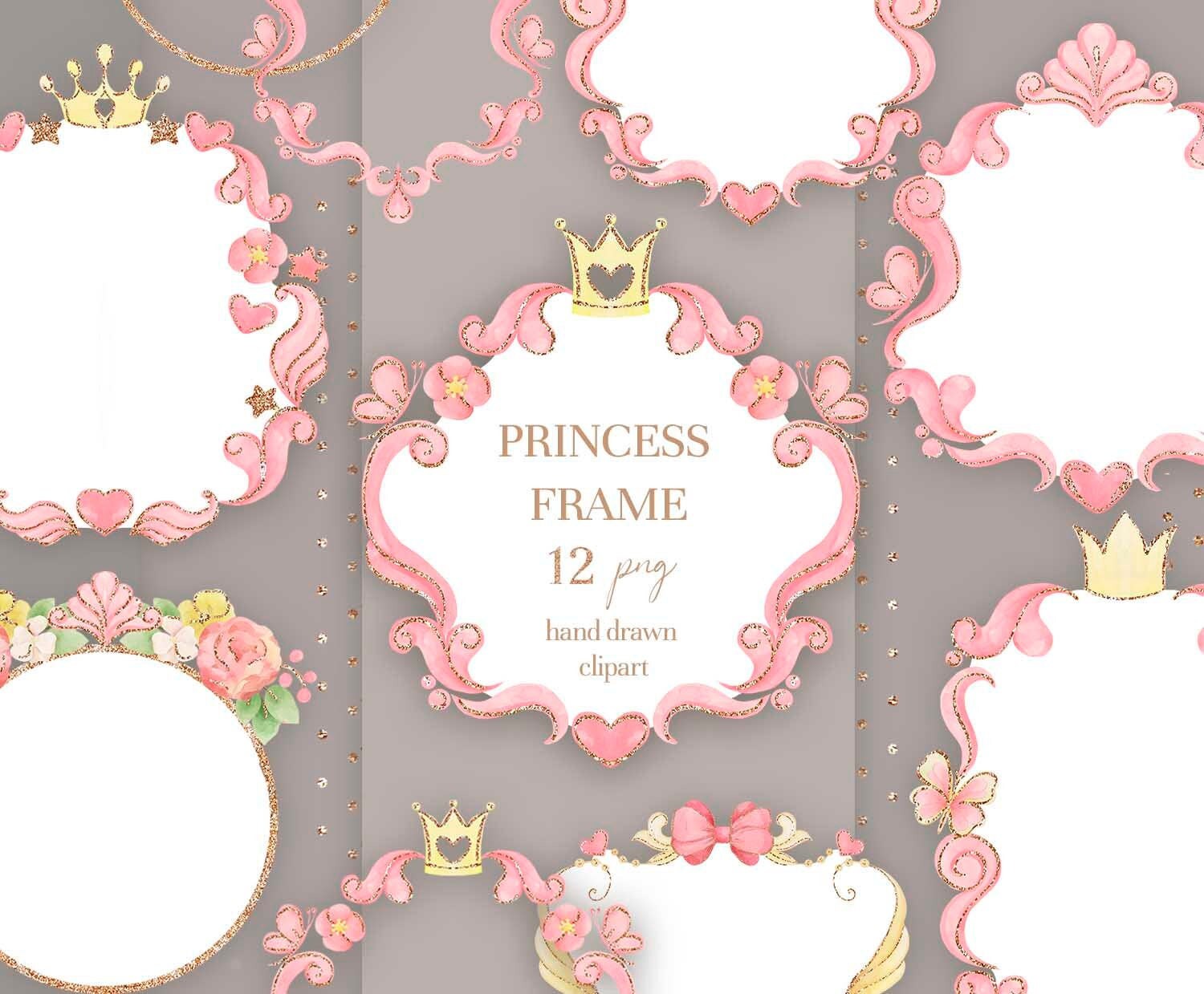 Pink Princess Frame Png