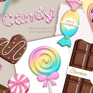 Candyland Bundle, Candyland Clipart, Sweets Png, Digital Download. - Etsy