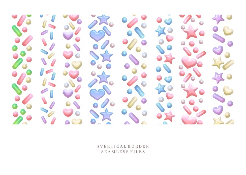 Sprinkles clipart sprinkle border overlays clip art donut | Etsy