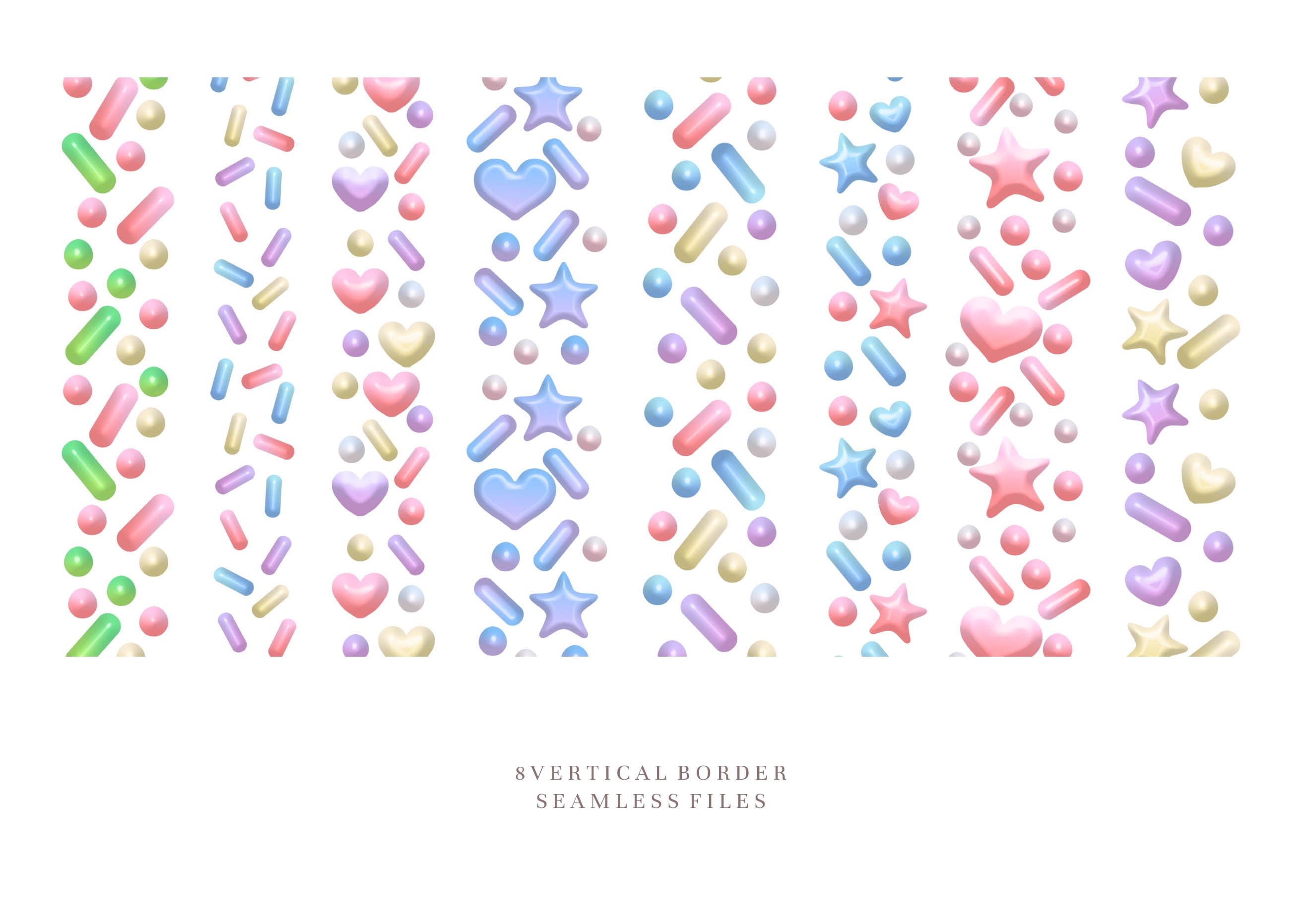 Sprinkles Clipart Sprinkle Border Overlays Clip Art Donut - Etsy UK