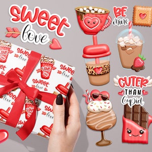 Valentine Clipart, Valentines Day Clipart, Valentine Coffee Png, Sweet ...