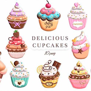 Bakery Bundle,baking Clipart, Donut and Cupcakes Png, Candy Land ...