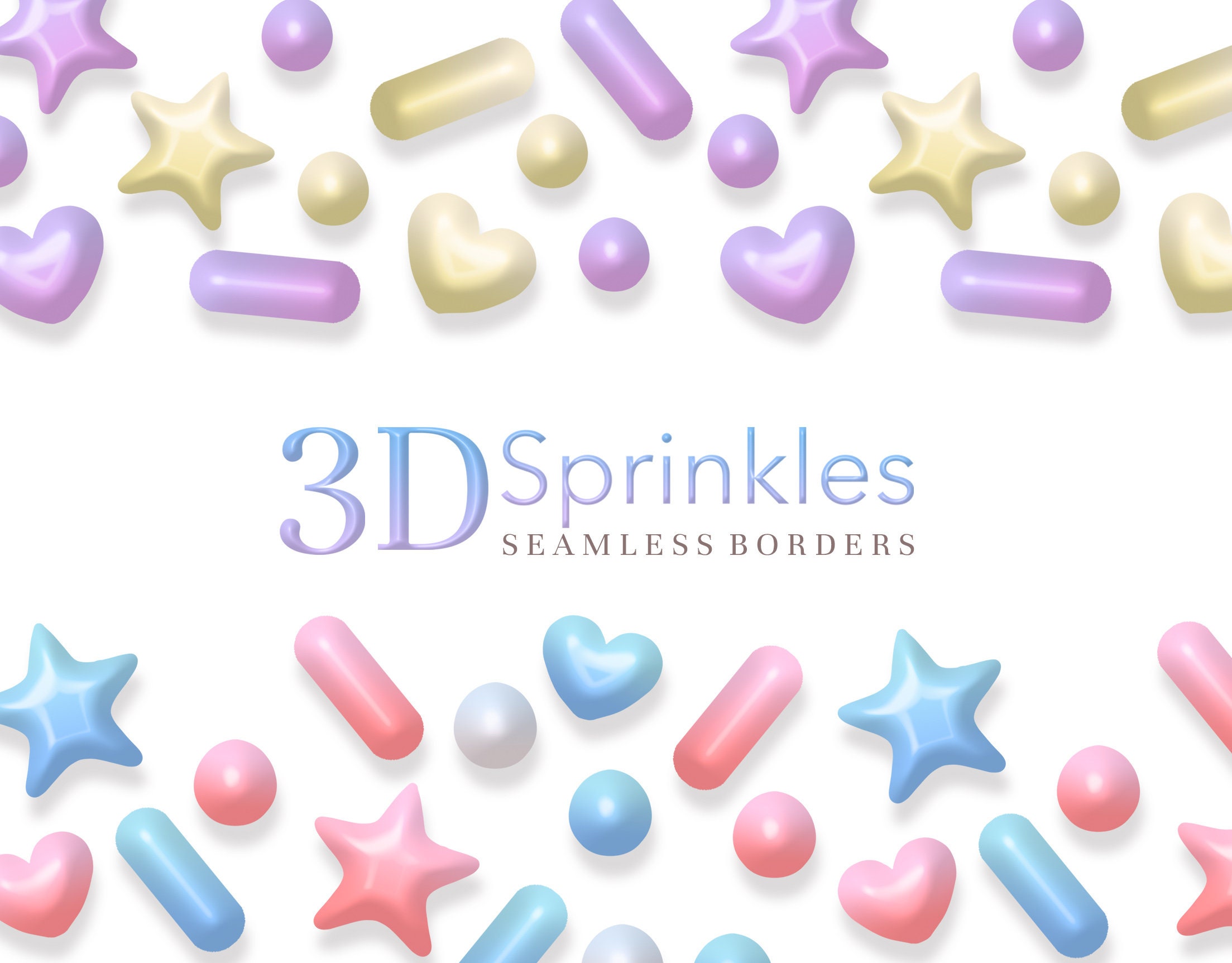 Sprinkles clipart sprinkle border overlays clip art donut | Etsy