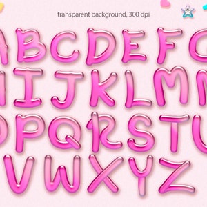 Candyland Letters Clipart, Gummy Bear Letter, Candy Font and Numbers ...