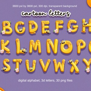 Candy Land Letters, Honey Bee Letters, 3d Letters, Honey Comb Alphabet ...