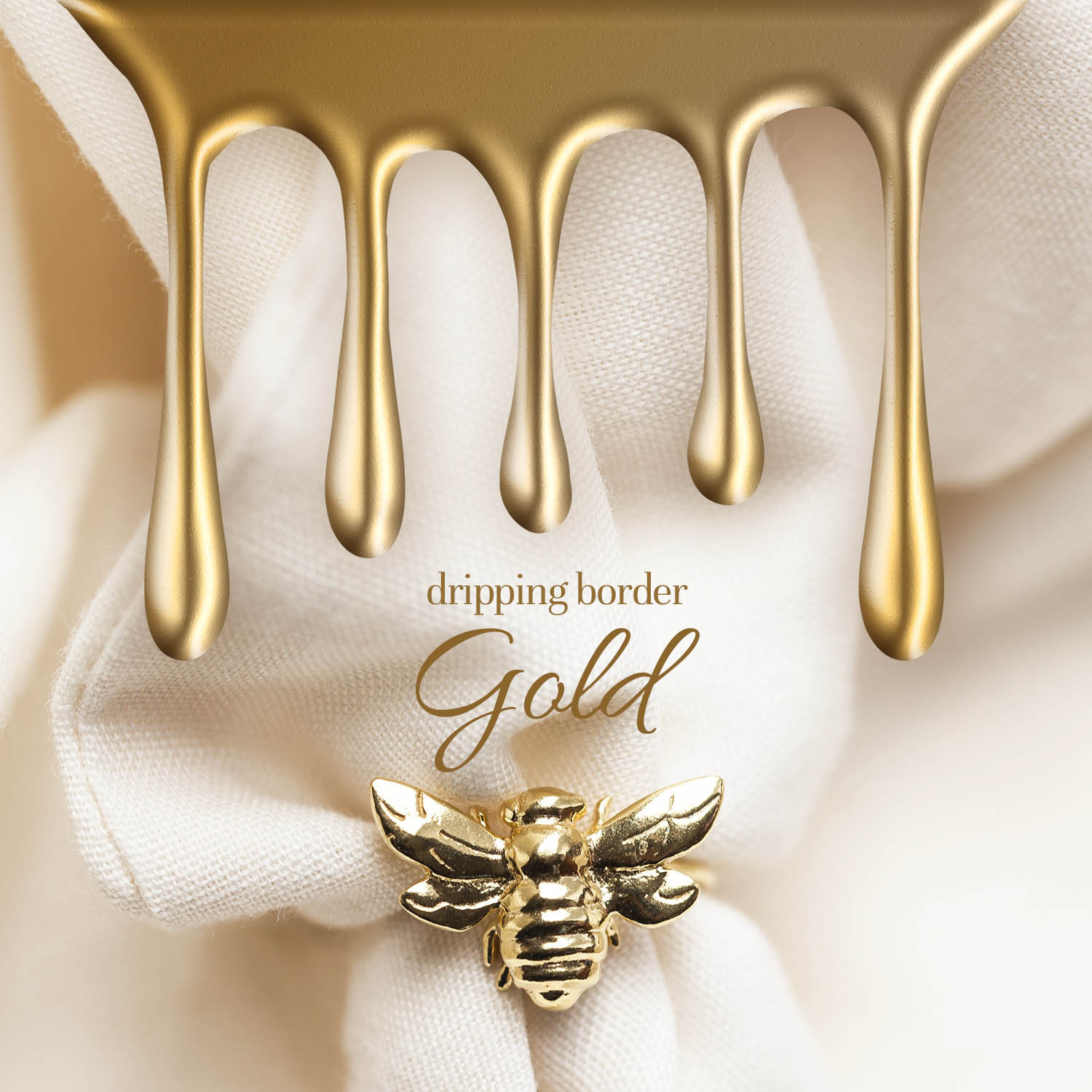 Gold Dripping Borders PNG: Clipart Overlays (digital Download) - Etsy ...