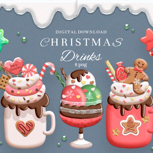 Hot Cocoa Clipart - Etsy