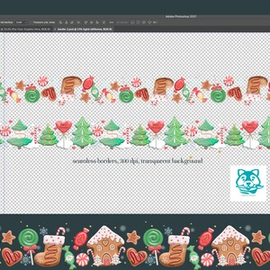 Christmas Candy Border, Christmas Sweet Borders, Candyland Clipart ...