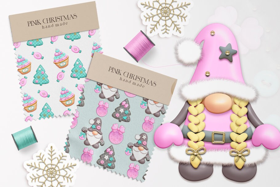 Christmas Gnome Clipart Merry Christmas Png Christmas Gnomes - Etsy