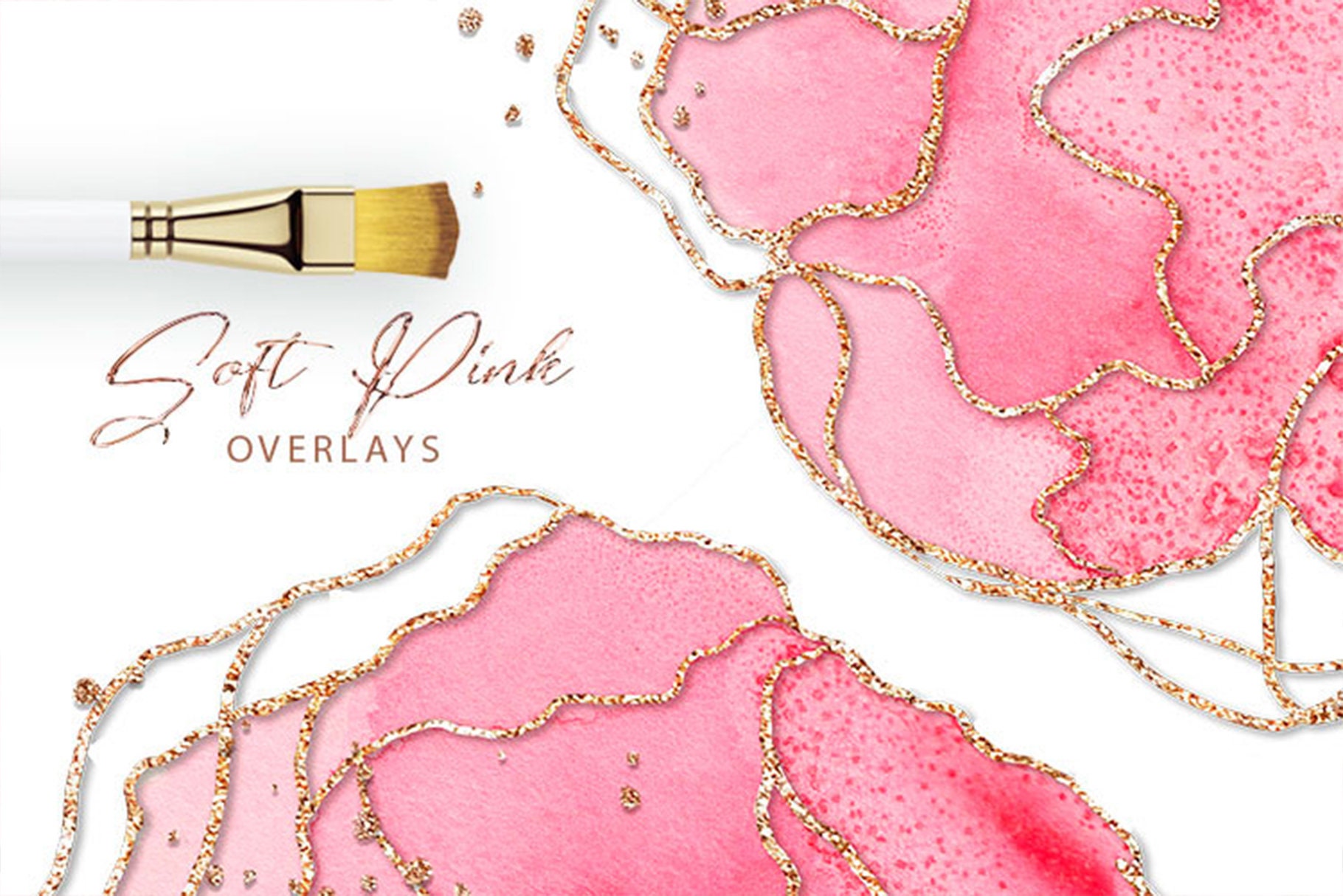 Watercolor Splashes Clipart Watercolor Abstract Background - Etsy