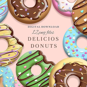 Bakery Bundle,baking Clipart, Donut and Cupcakes Png, Candy Land ...