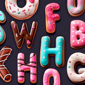 Candyland Letters Clipart, Sweet Alphabet Png, DIGITAL DOWNLOAD - Etsy