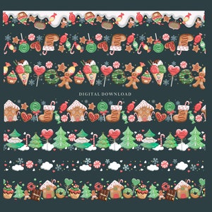 Christmas Candy Border, Christmas Sweet Borders, Candyland Clipart ...